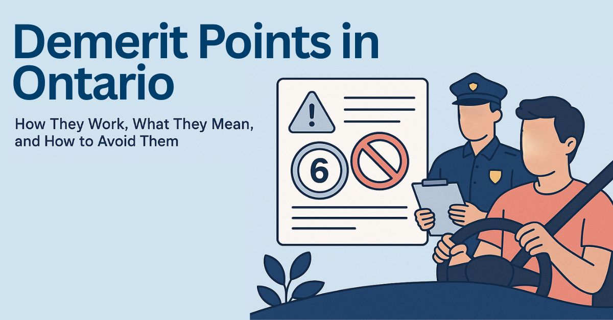 Demerit Points in Ontario: How They Work, What They Mean, and How to ...
